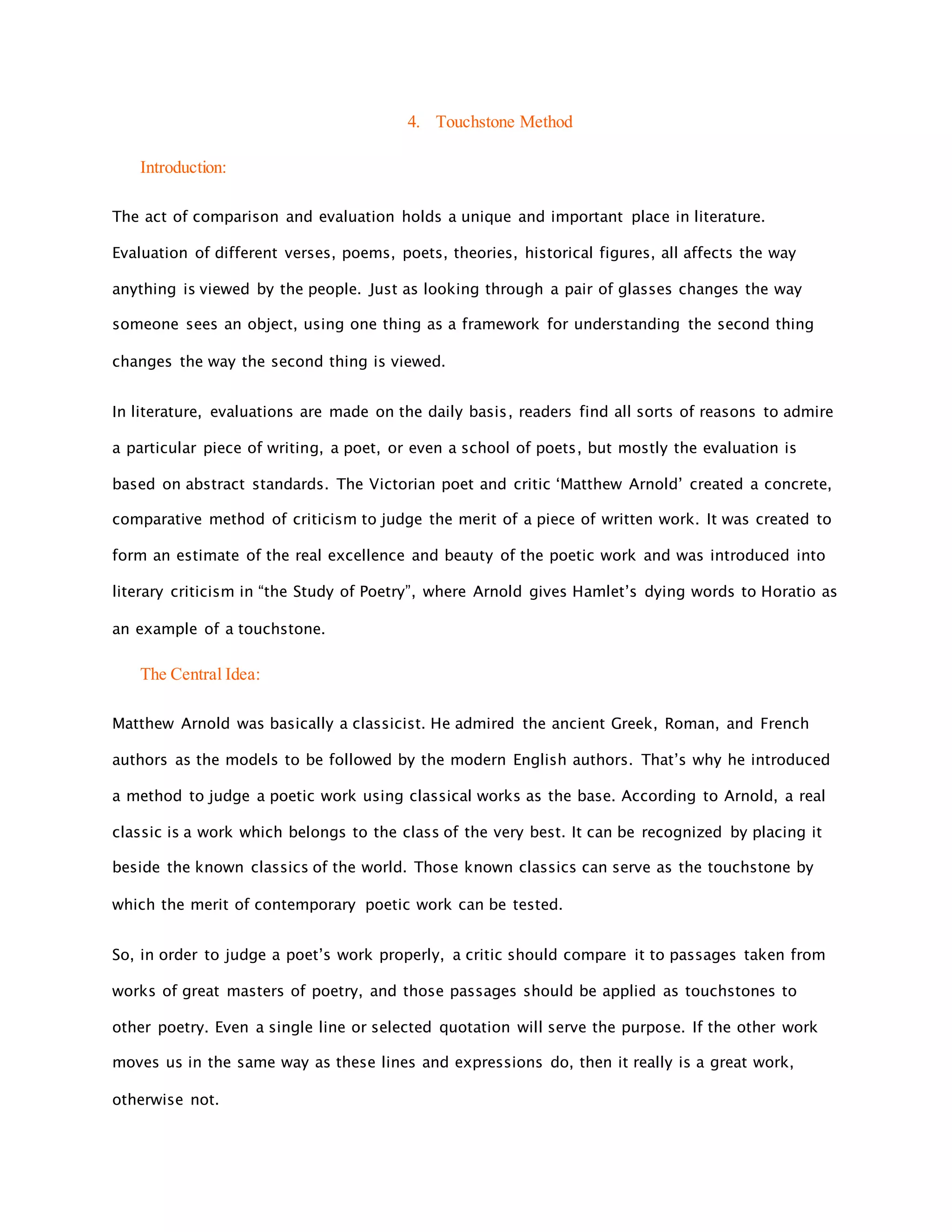 4. touchstone method | DOCX