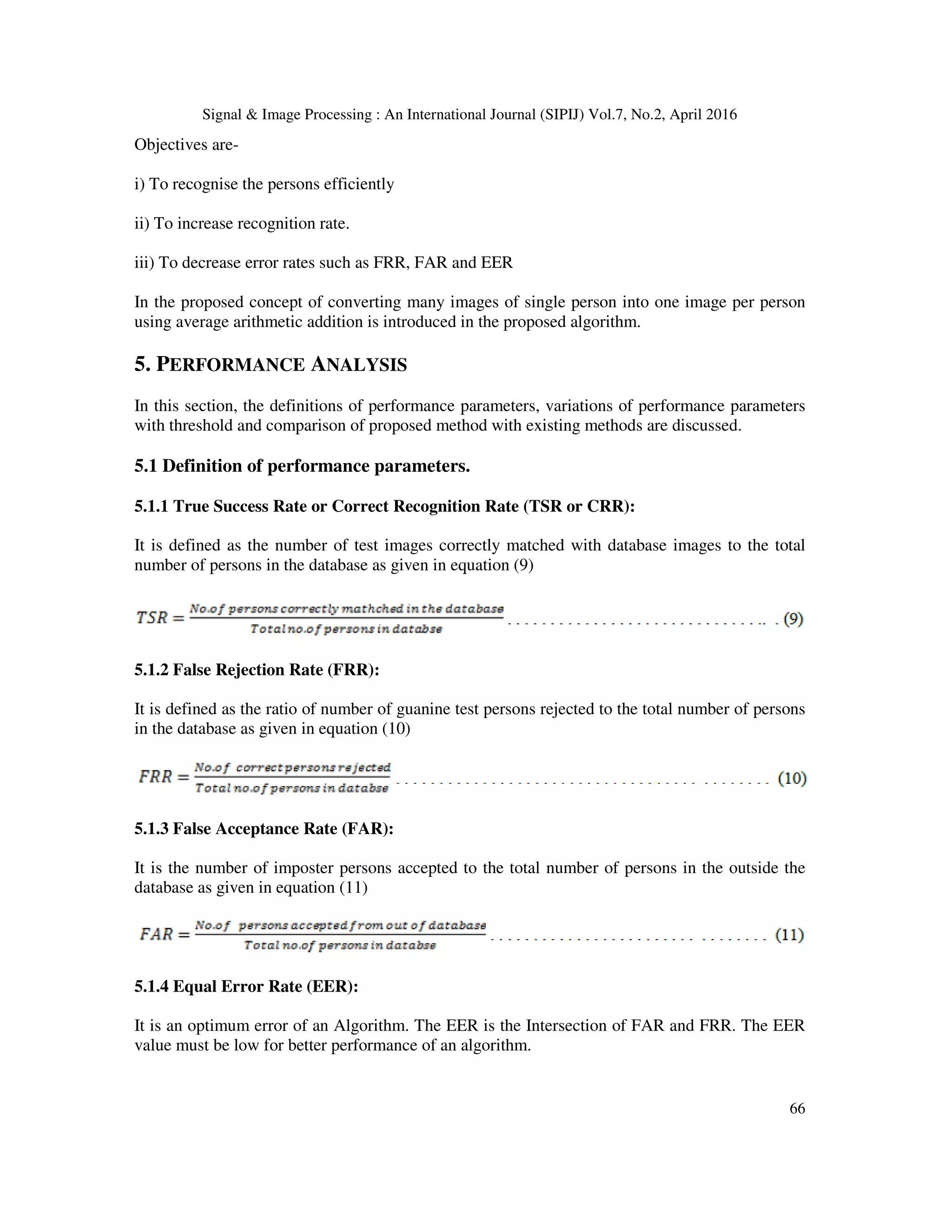 Optimized Biometric System Based on Combination of Face Images and Log Transformation | PDF