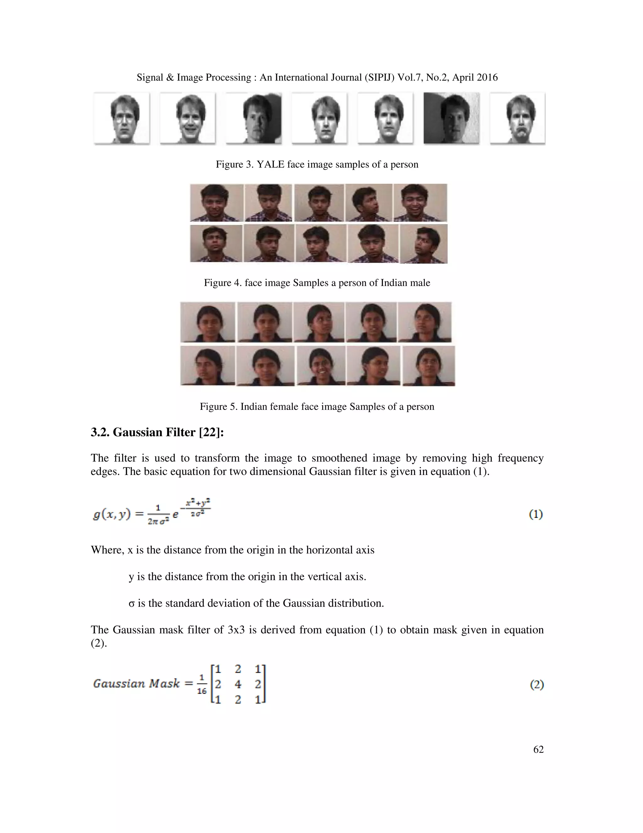 Optimized Biometric System Based on Combination of Face Images and Log Transformation | PDF