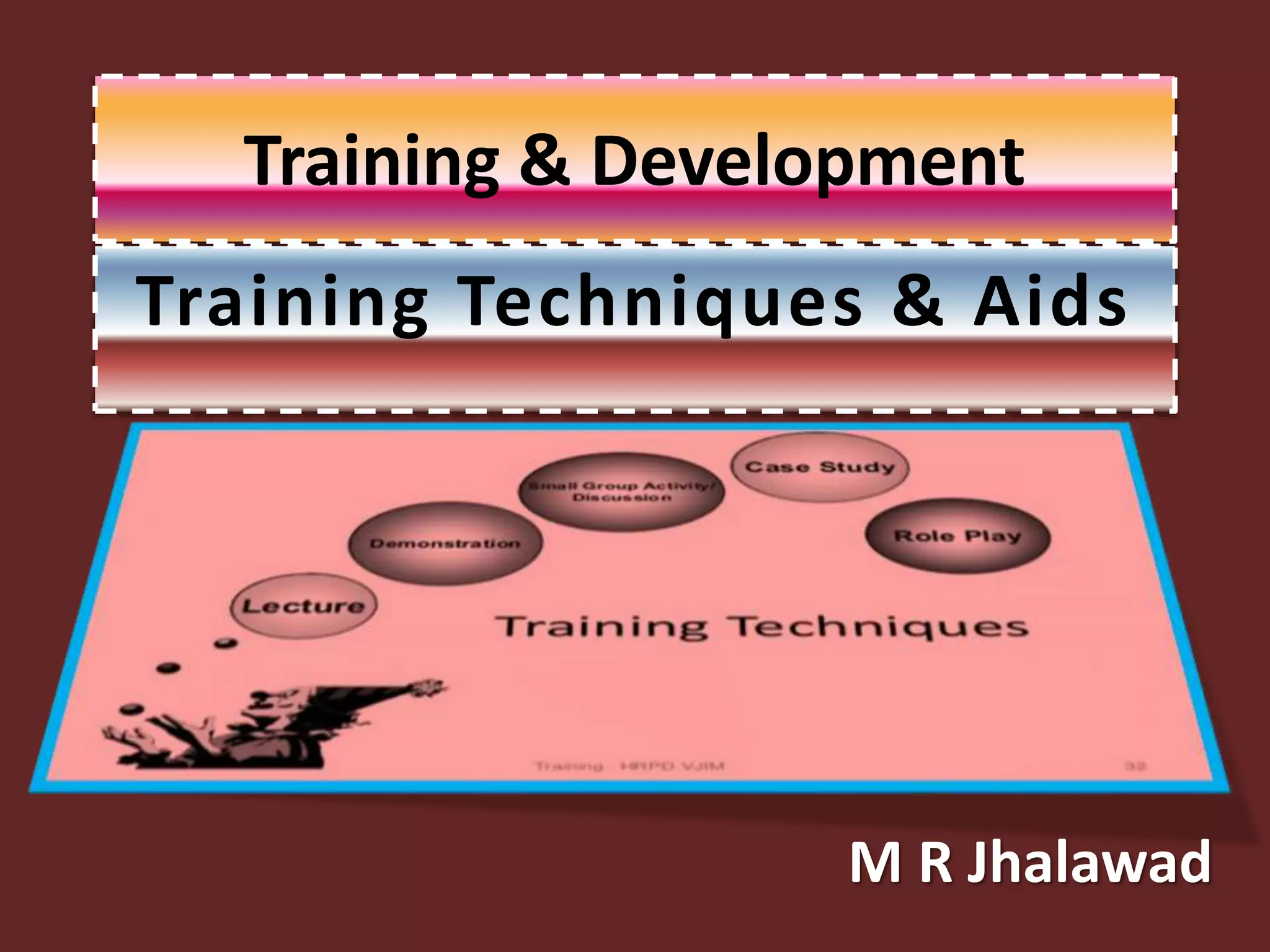 Training & Development - Training Techniques & Aida | PPTX