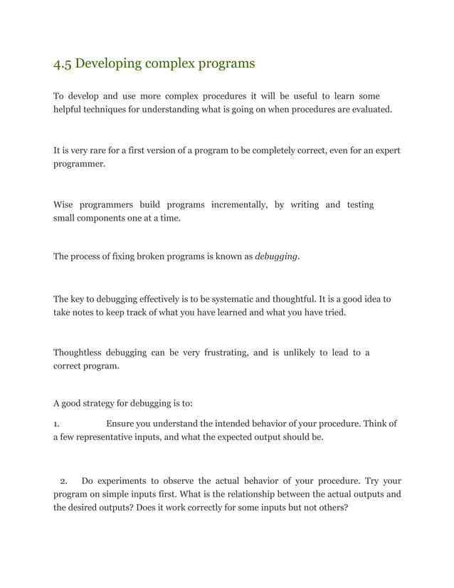 developing complex_programs | PDF