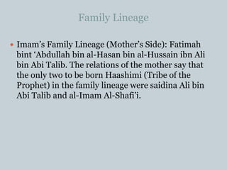 Introduction to Usul Fiqh:The life of Imam Shafie | PPTX