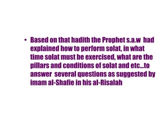 Introduction to Usul Fiqh :Basic ideas in Ar-Risalah | PPT