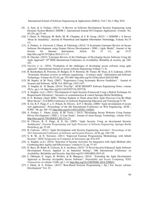 A REVIEW OF SECURITY INTEGRATION TECHNIQUE IN AGILE SOFTWARE DEVELOPMENT | PDF | Computer ...