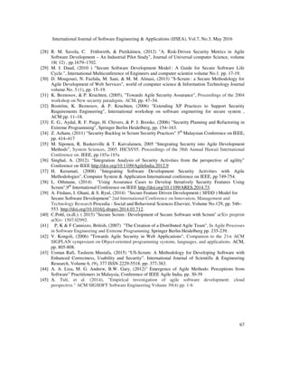 A REVIEW OF SECURITY INTEGRATION TECHNIQUE IN AGILE SOFTWARE DEVELOPMENT | PDF