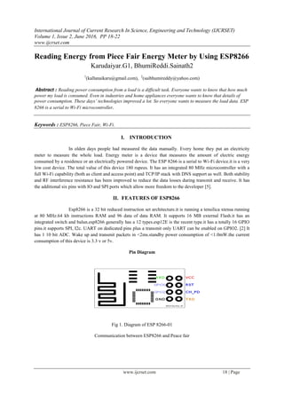 4. reading energy from piece fair energy meter by using esp8266 | PDF