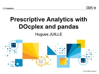 Prespective analytics with DOcplex and pandas | PDF | Web Development ...