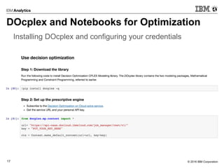 Prespective analytics with DOcplex and pandas | PDF | Web Development ...