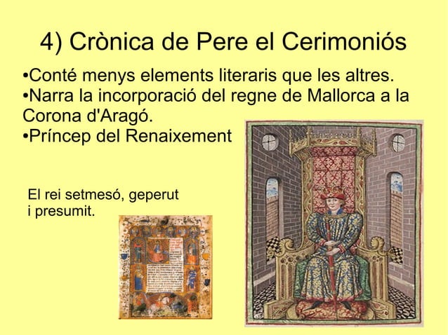 Les quatre grans cròniques medievals. | PPT