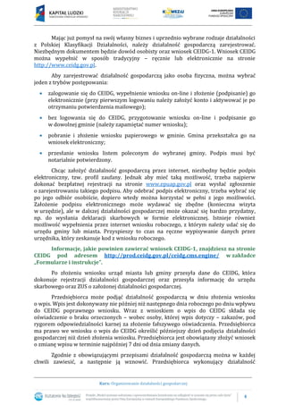 Zakładanie i prowadzenie działalności gospodarczej | PDF