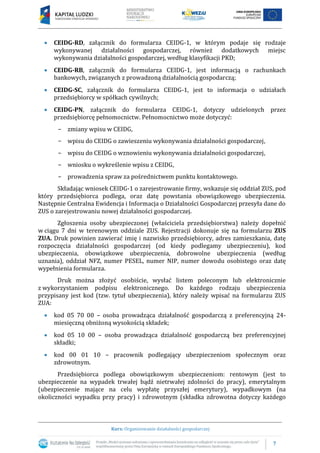 Zakładanie i prowadzenie działalności gospodarczej | PDF