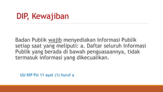 4. daftar informasi publik (dip) | PPTX