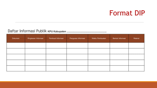 4. daftar informasi publik (dip) | PPTX