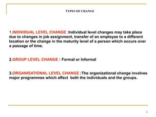 Organisational Behaviour change and innovation | PDF