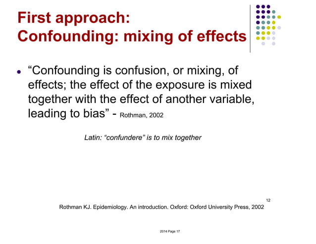 4 Threats to validity from confounding bias and effect modification | PDF