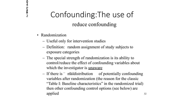 4.3.1. controlling confounding matching | PPTX | Medical Health