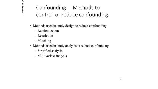4.3.2. controlling confounding stratification | PPTX | Lung and ...