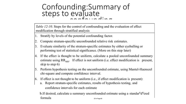 4.3.2. controlling confounding stratification | PPTX | Lung and ...