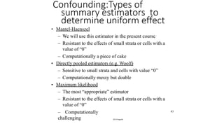 4.3.2. controlling confounding stratification | PPTX | Lung and ...