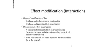 4.4. effect modification | PPT