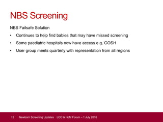 4. Newborn screening updates | PPT