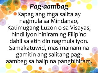 Ang Filipino Bilang Wikang Pambansa | PPTX