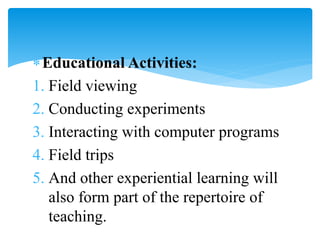 curriculum experiences | PPTX