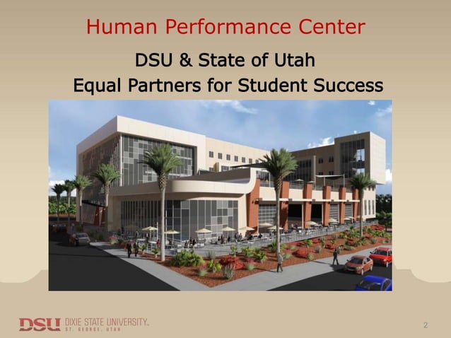 Dixie State University Human Performance Center | PPT