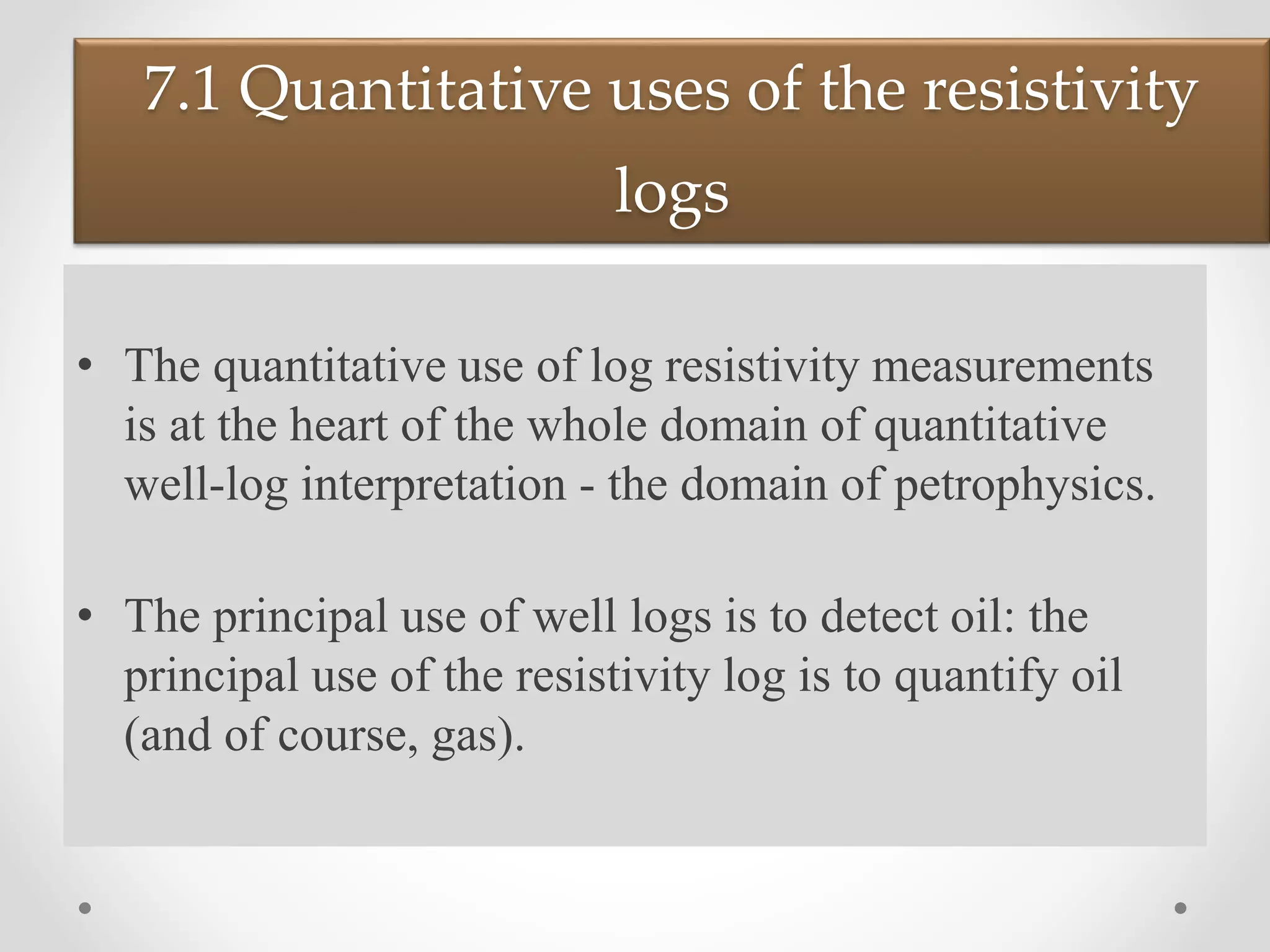 4.resistivity log | PPTX