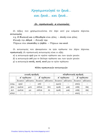 Γλώσσα Δ΄- 4. 3. ΄΄Χρησιμοποίησέ το ξανά...και ξανά...και ξανά΄΄ | PDF