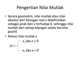 4. nilai mutlak (tm 4) untk mhs | PPTX
