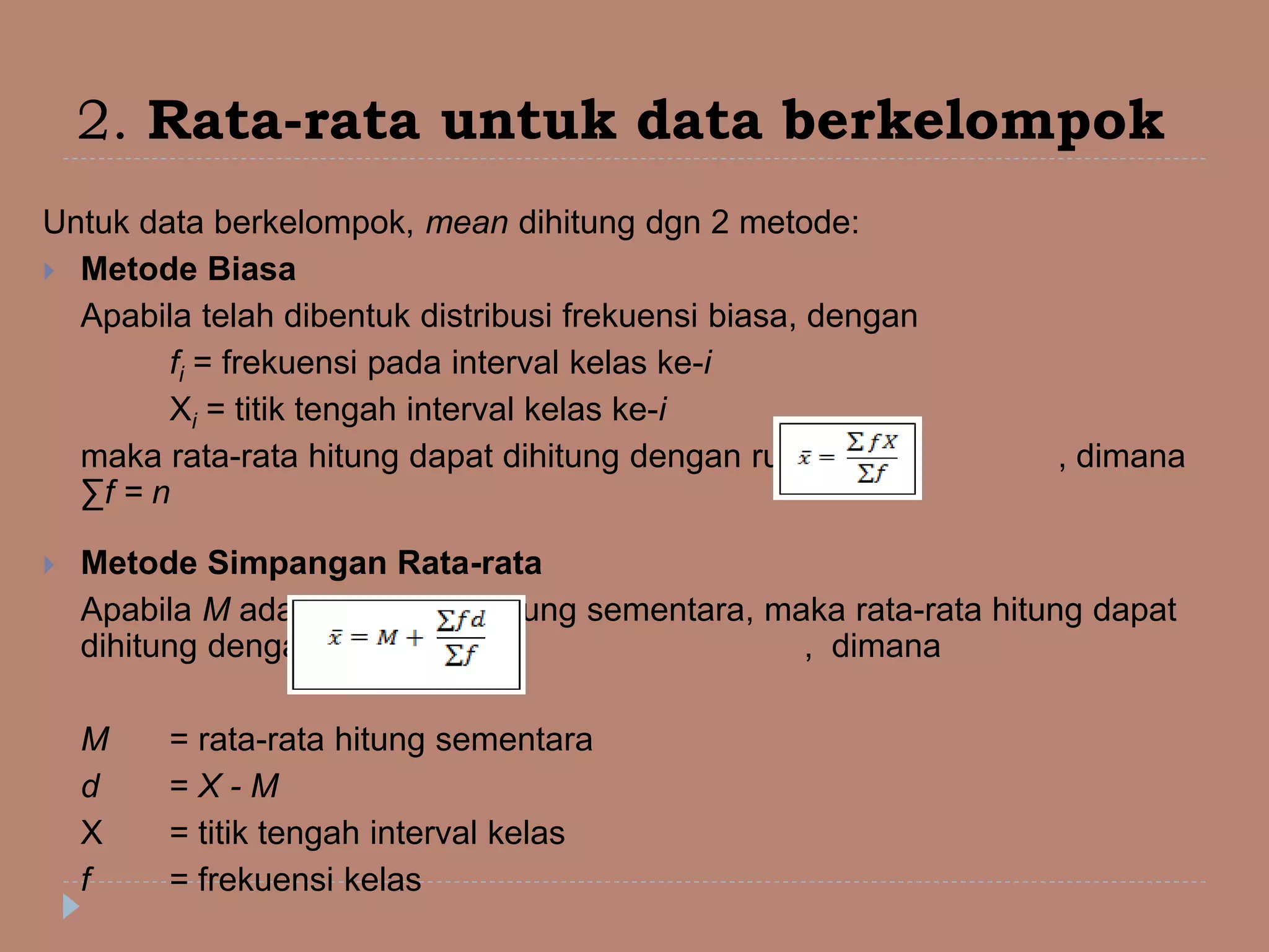 ukuran pemusatan data | PPTX