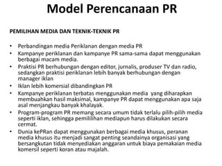 Perencanaan Kerja Public Relation (PR)_Materi Pelatihan Effective ...