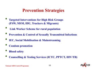 current hiv situation in india and national aids control programme an ...