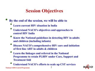 current hiv situation in india and national aids control programme an ...