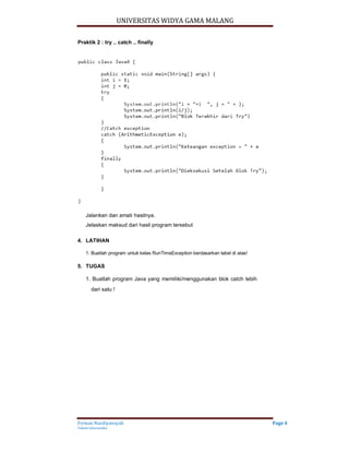 4. Materi Java Eclipse 4 | PDF