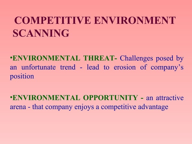 4. environmental scanning | PPT