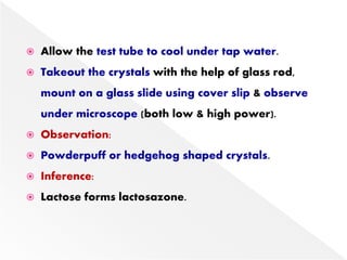 Reactions of lactose & maltose | PPTX