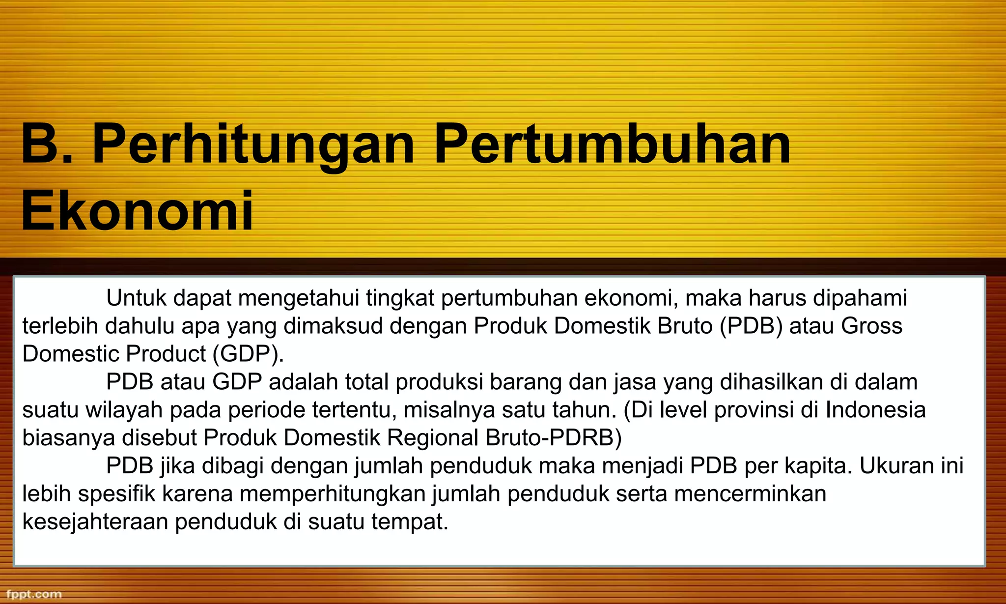 4. pertumbuhan ekonomi | PPTX