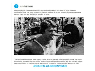 31 Arnold-Approved Training Tips | PDF