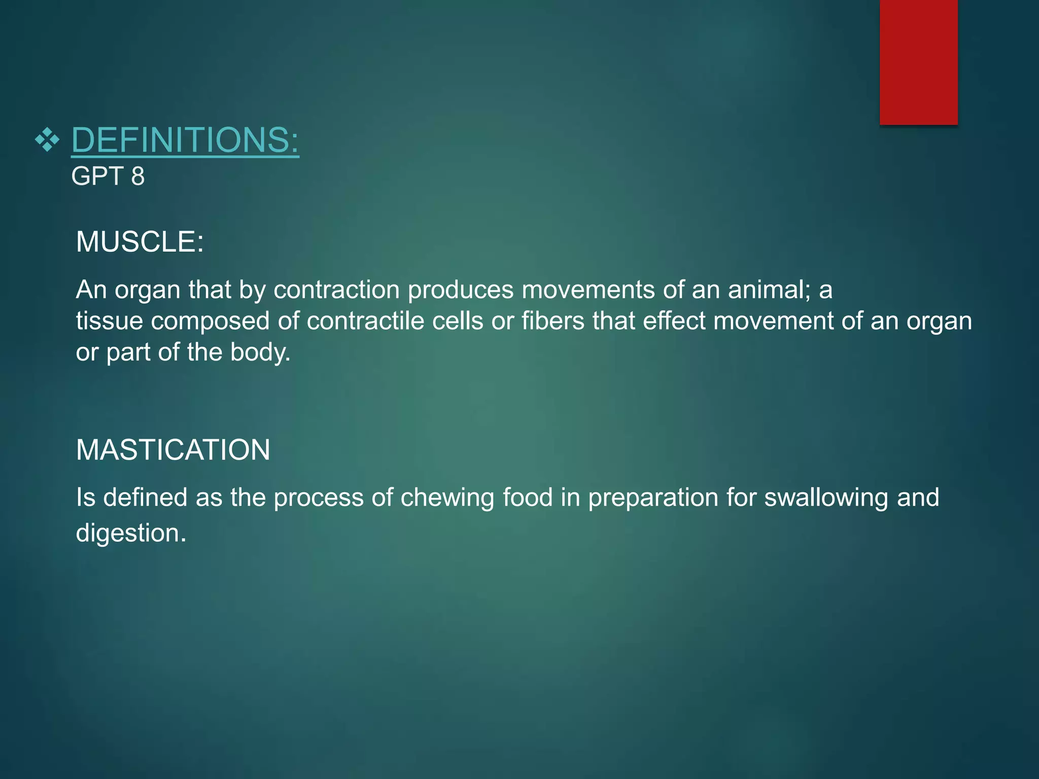 Muscles of Mastication | PPTX