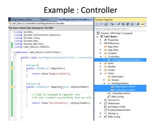 4. Introduction to ASP.NET MVC - Part I | PPT
