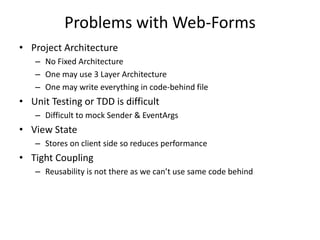 4. Introduction to ASP.NET MVC - Part I | PPT