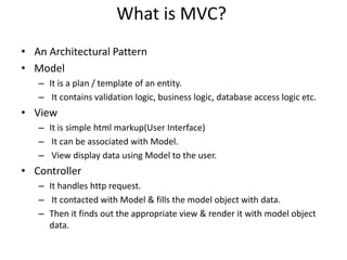 4. Introduction to ASP.NET MVC - Part I | PPT