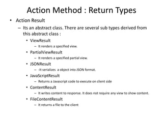 4. introduction to Asp.Net MVC - Part II | PPT