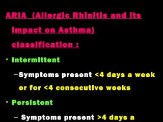 Allergic rhinitis | PPT