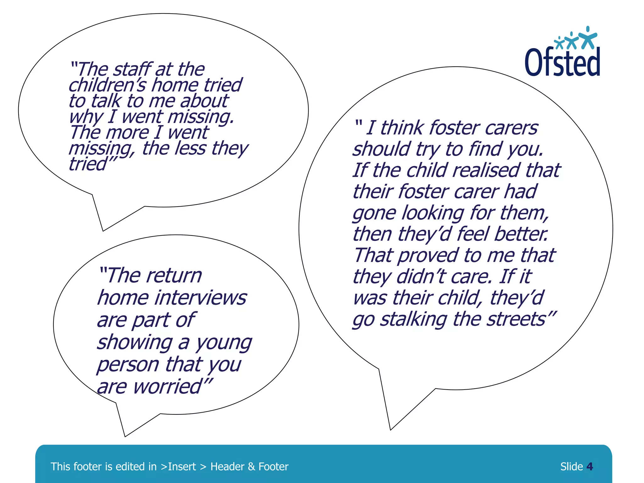 Learning from inspections: Return Home Interviews | PPT