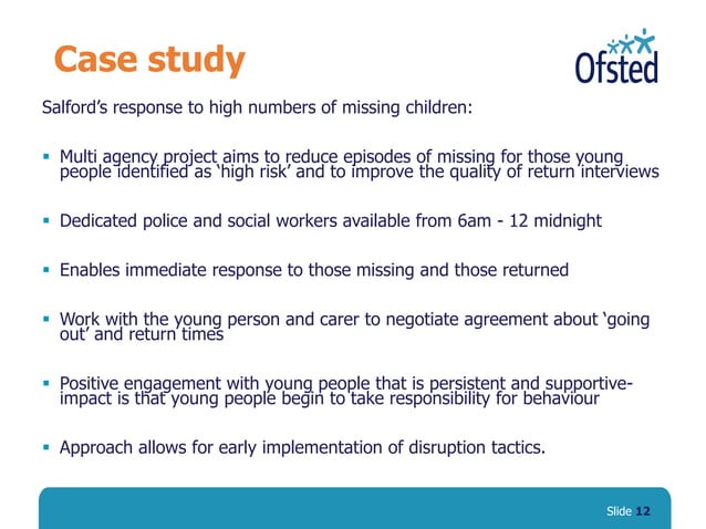 Learning from inspections: Return Home Interviews | PPT