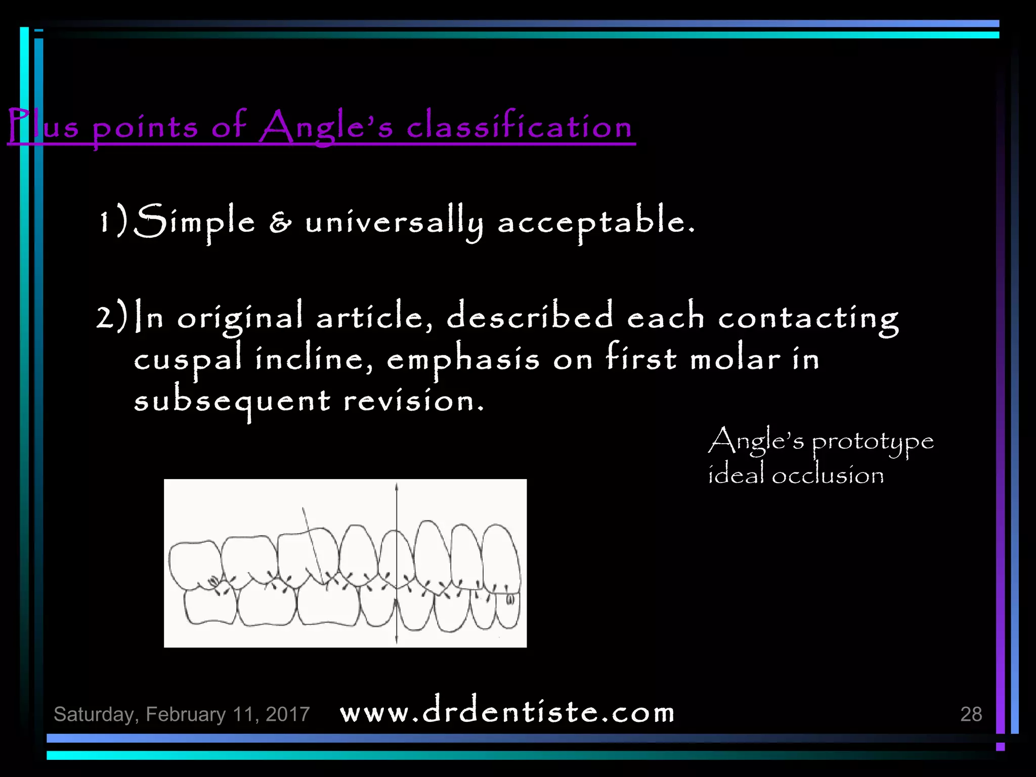 classification of malocclusion | PPT