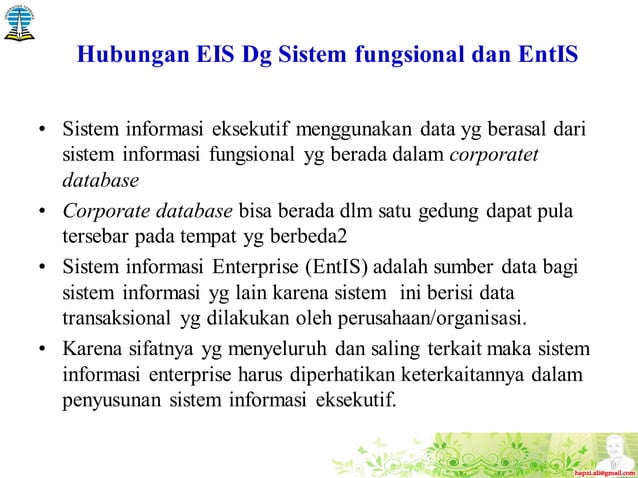 4. hapzi ali, sistem informasi eksekutif (executive information system), eis, ut | PDF